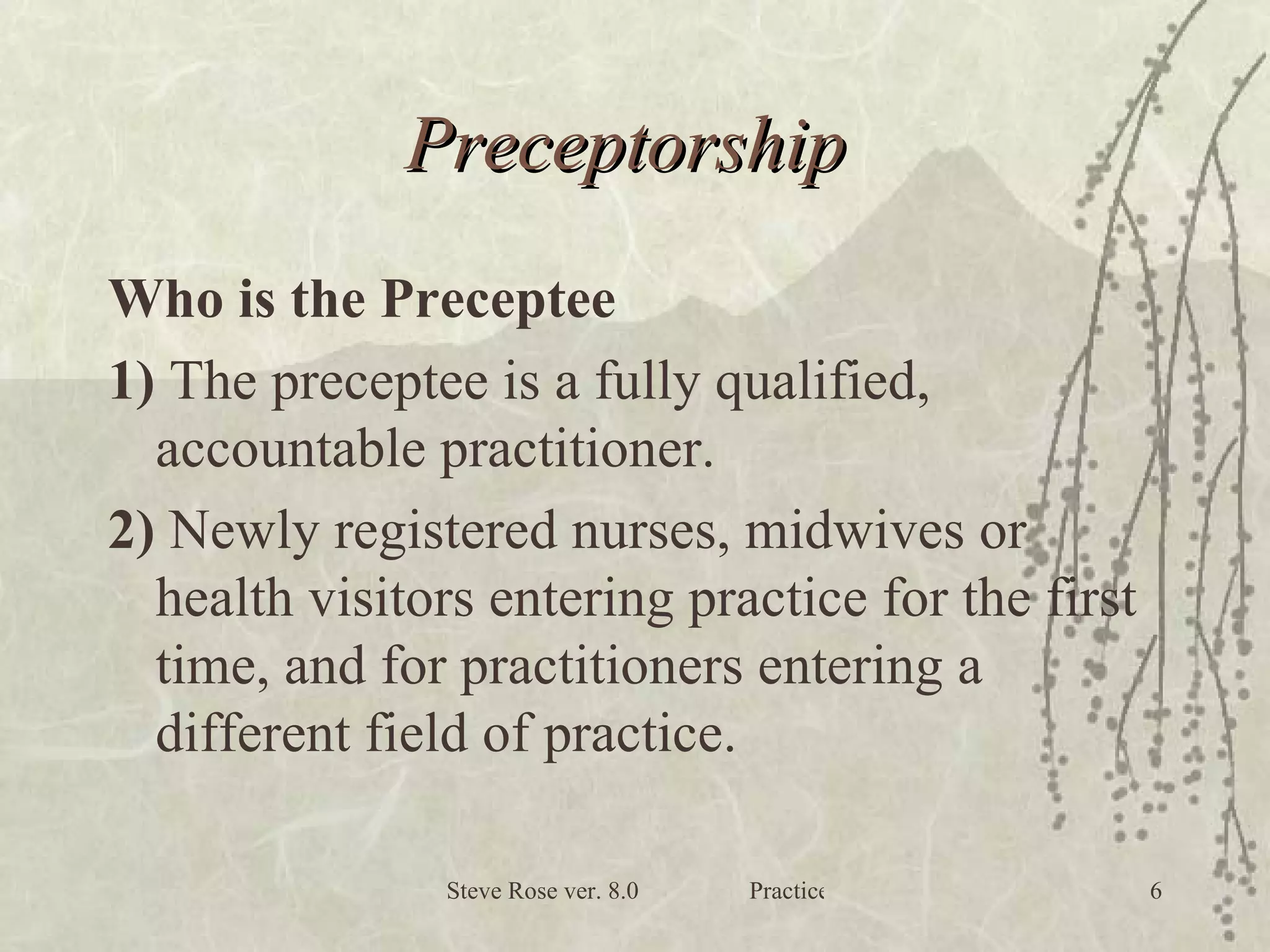 Nursing guide to preceptorship | PPT
