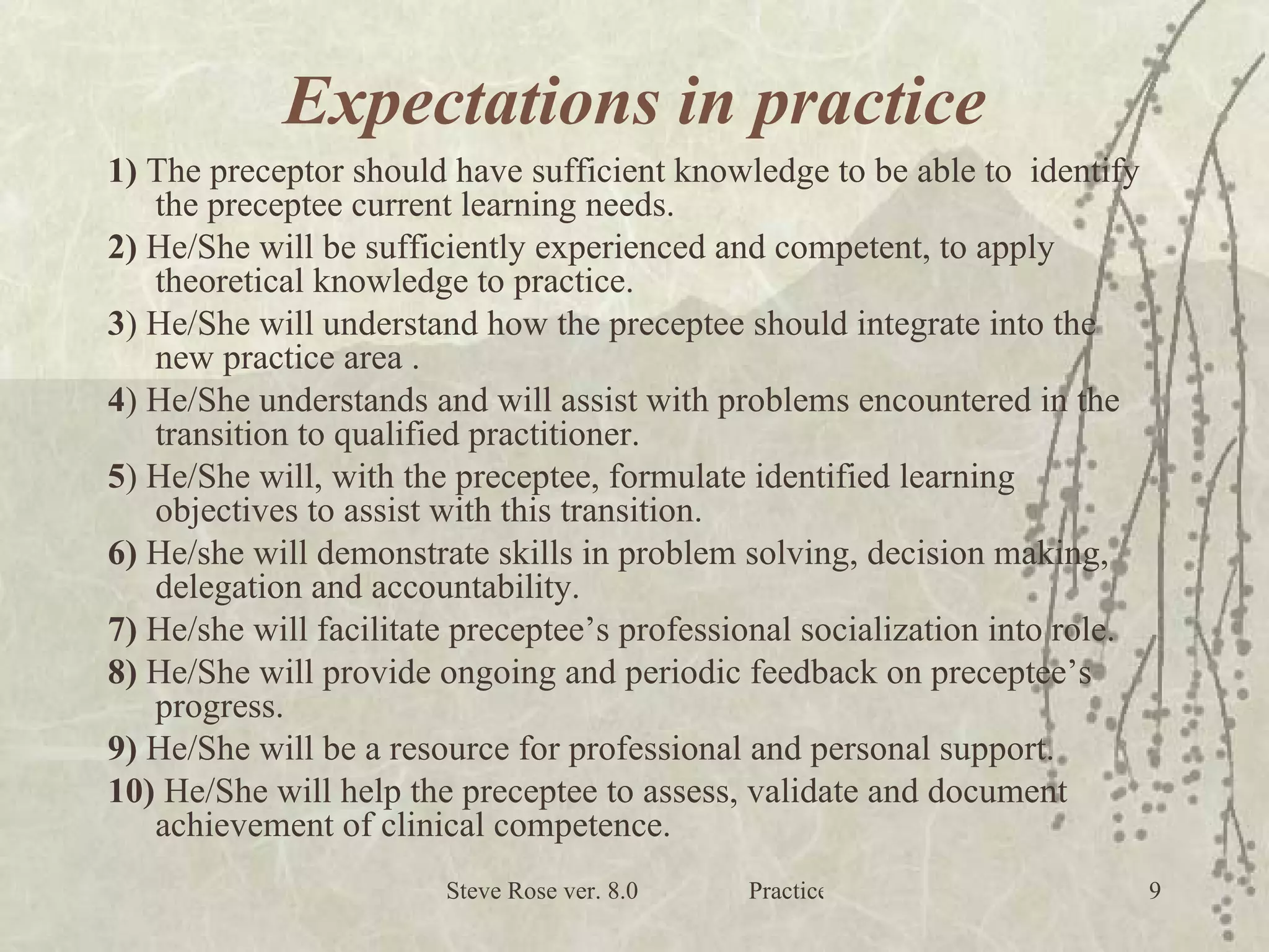 Nursing guide to preceptorship | PPT