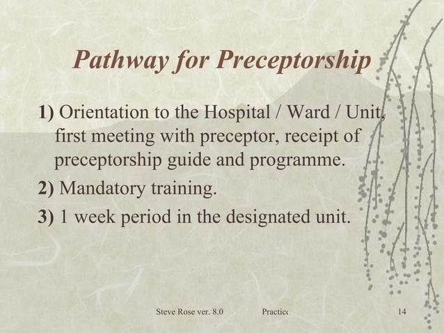 Nursing guide to preceptorship | PPT | Education