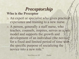 Nursing guide to preceptorship | PPT
