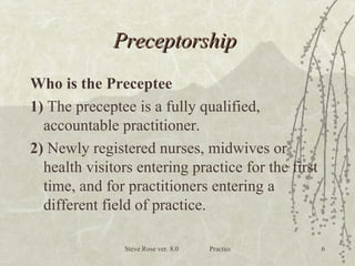 Nursing guide to preceptorship | PPT | Education