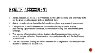 Nursing Health Assessment | PDF