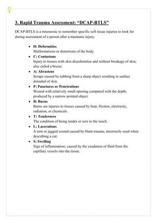 Nursing health assessment mnemonics & tips | PDF