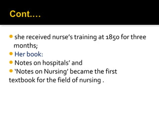 Nursing history presentation | PPT