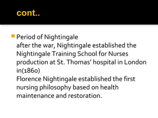 Nursing history presentation | PPT