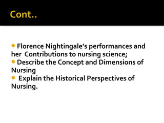 Nursing history presentation | PPT