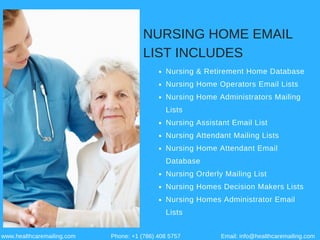 Nursing home email list | PDF