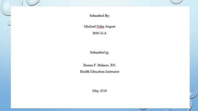 Nursing Info: APA formating | PPTX