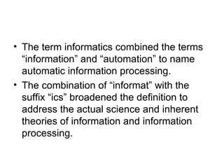 Nursing informatics | PPT