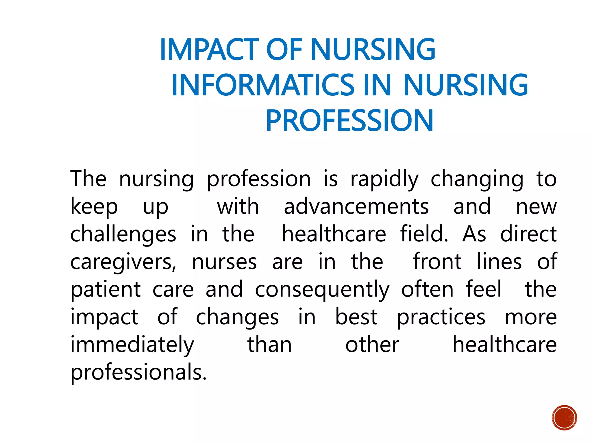 Nursing Informatics.pptx | Healthcare Industry | Industries