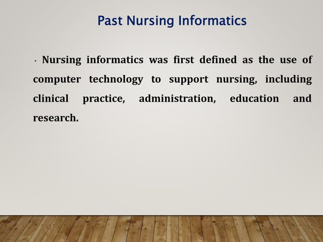 Nursing Informatics a new beginning to professiono | PPT