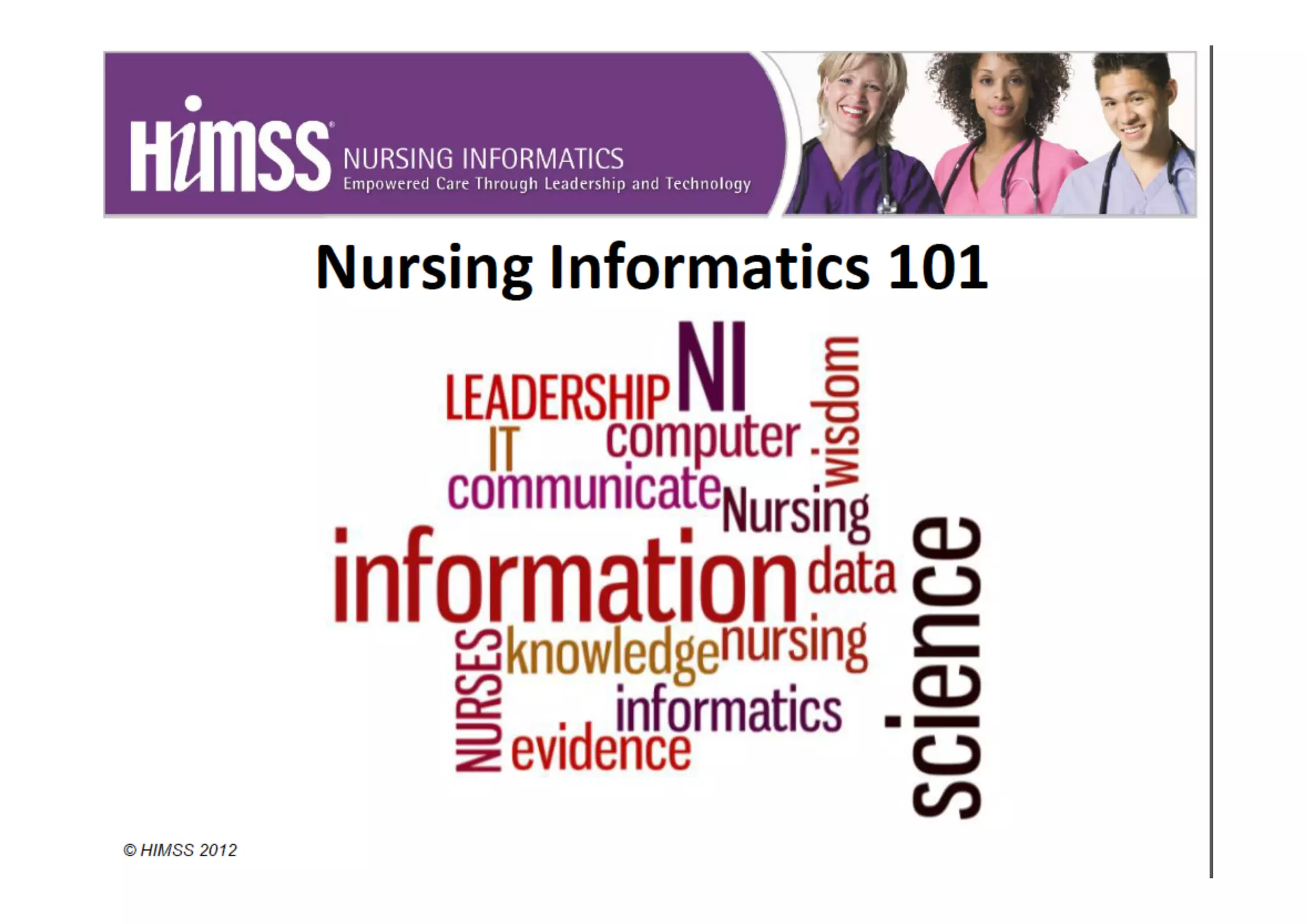 Nursing informatics Lecture | PDF