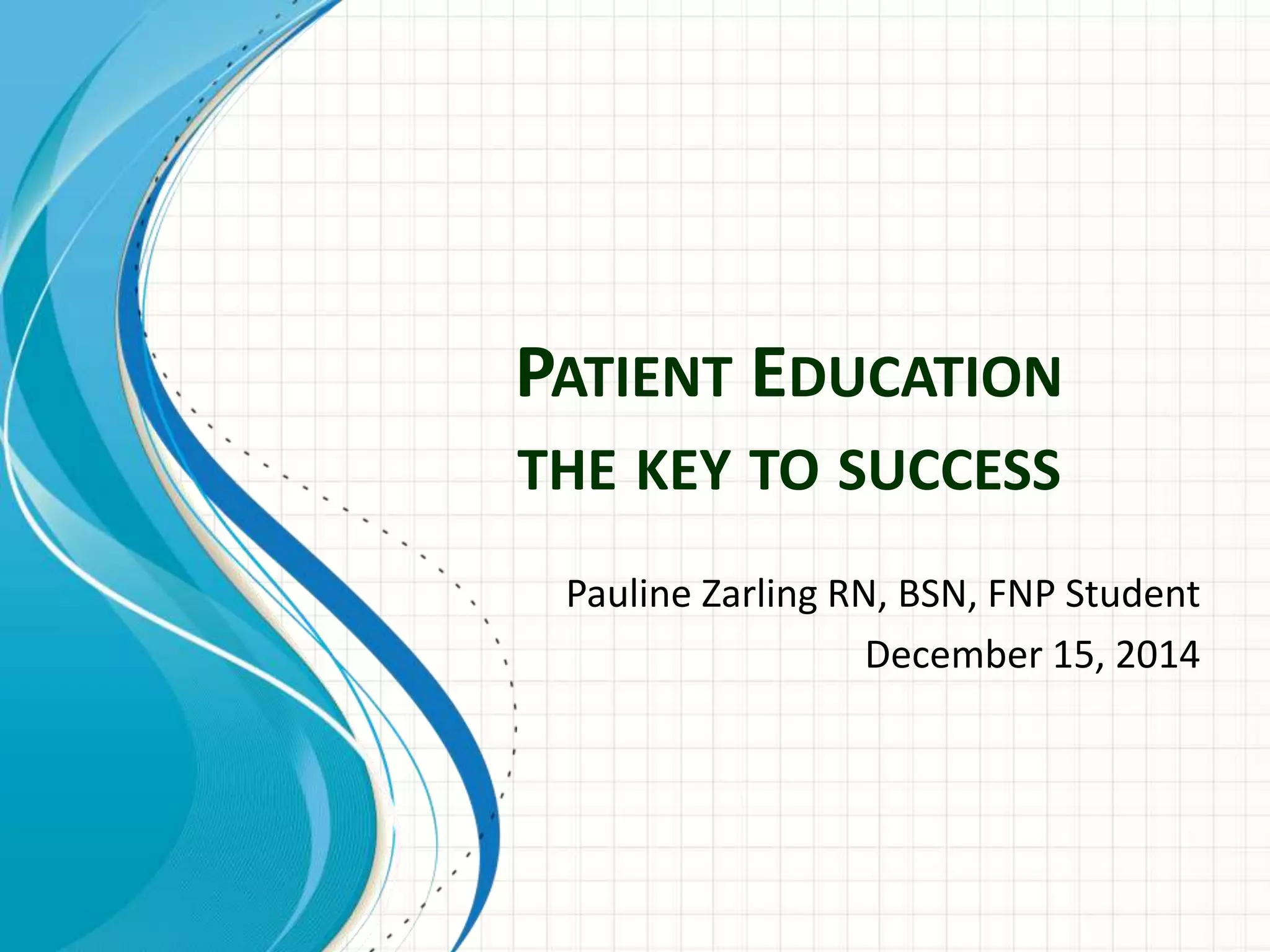 Patient Education ppt | PPTX