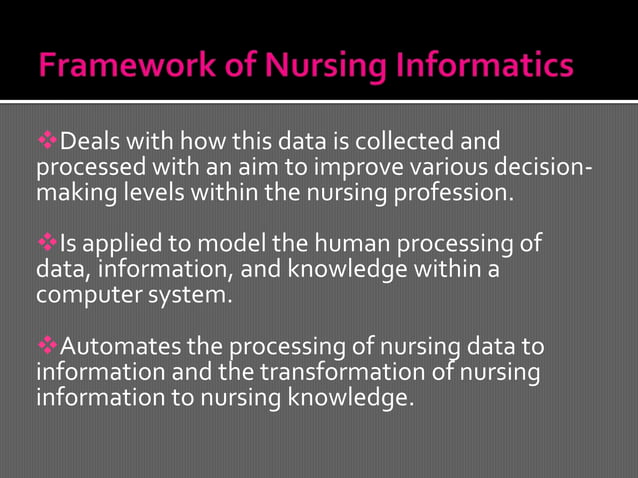 Nursing informatics presentation | PPTX