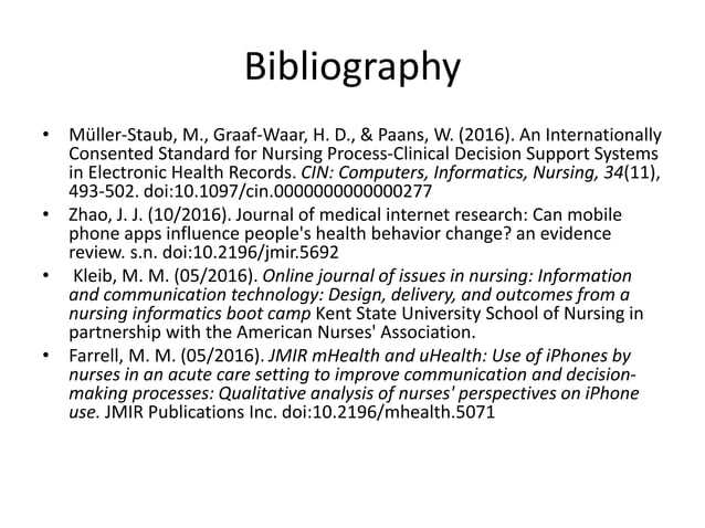 Nursing informatics Tools | PPT