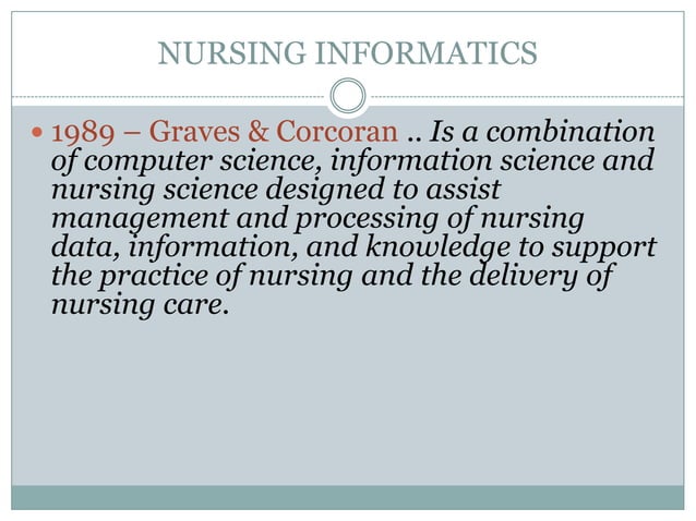 Nursing informatics theories, models, and frameworks | PPTX | Healthcare Industry | Industries