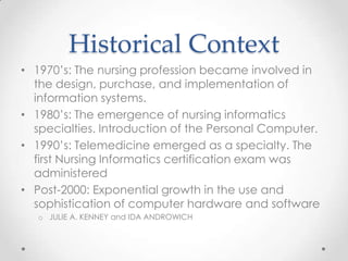 Nursing informatics Group 3 | PPTX