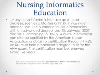 Nursing informatics Group 3 | PPTX