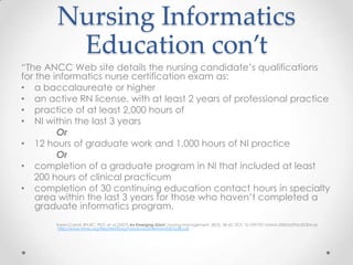 Nursing informatics Group 3 | PPTX