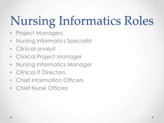 Nursing informatics Group 3 | PPTX