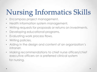 Nursing informatics Group 3 | PPTX