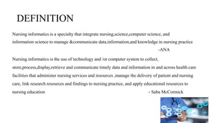 Nursing Information System IN HEALTH CARE INFORMATION SYSYTEM PPT.pptx