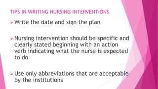 Nursing intervention | PPTX