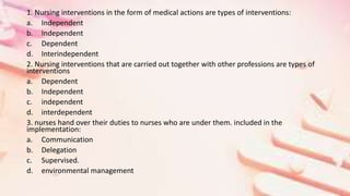 Nursing Intervention (5).pptx for Nursing Profession | PPTX