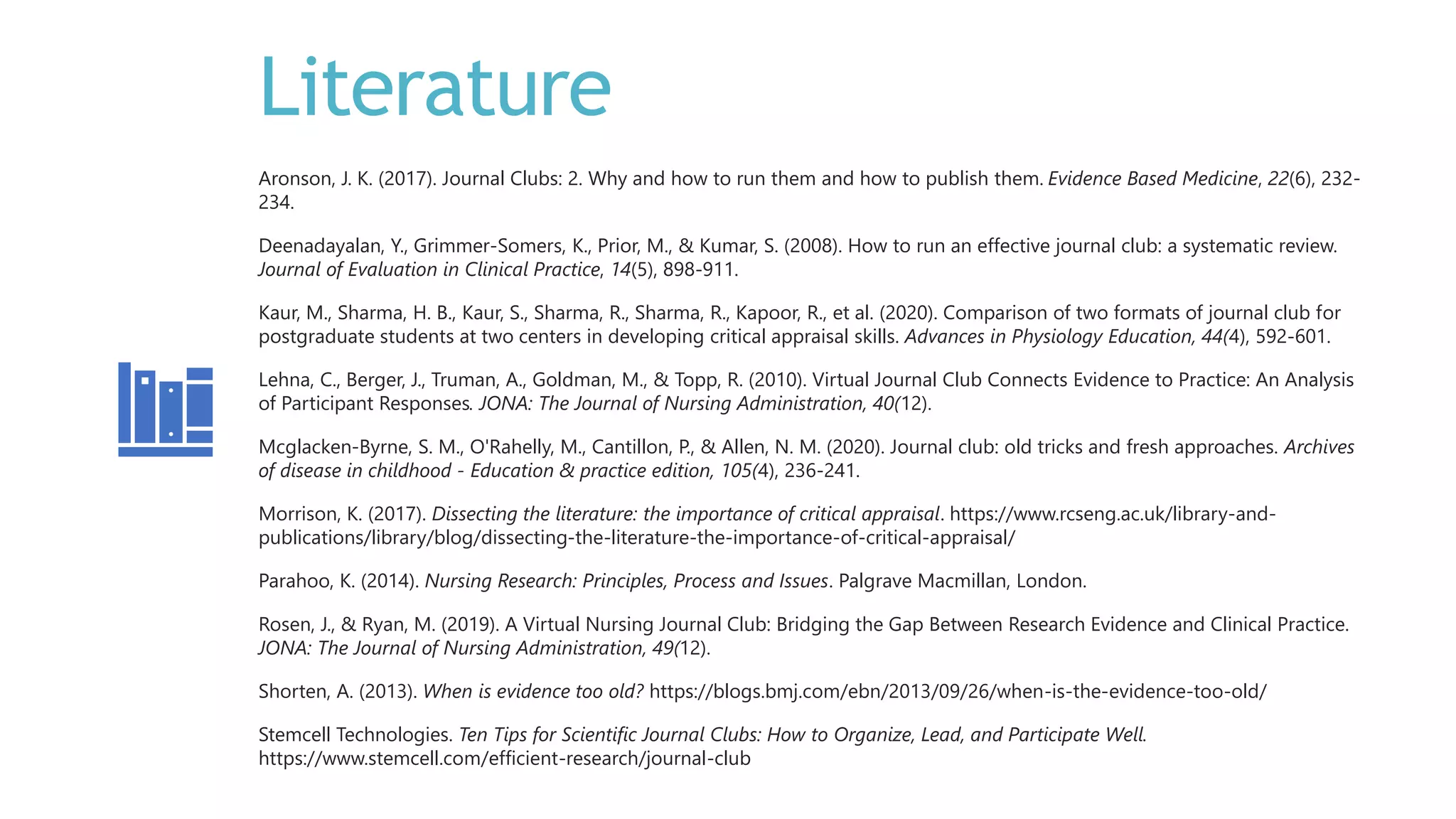 Nursing Journal Club (NJC) for Mental Health Nurses | PPTX