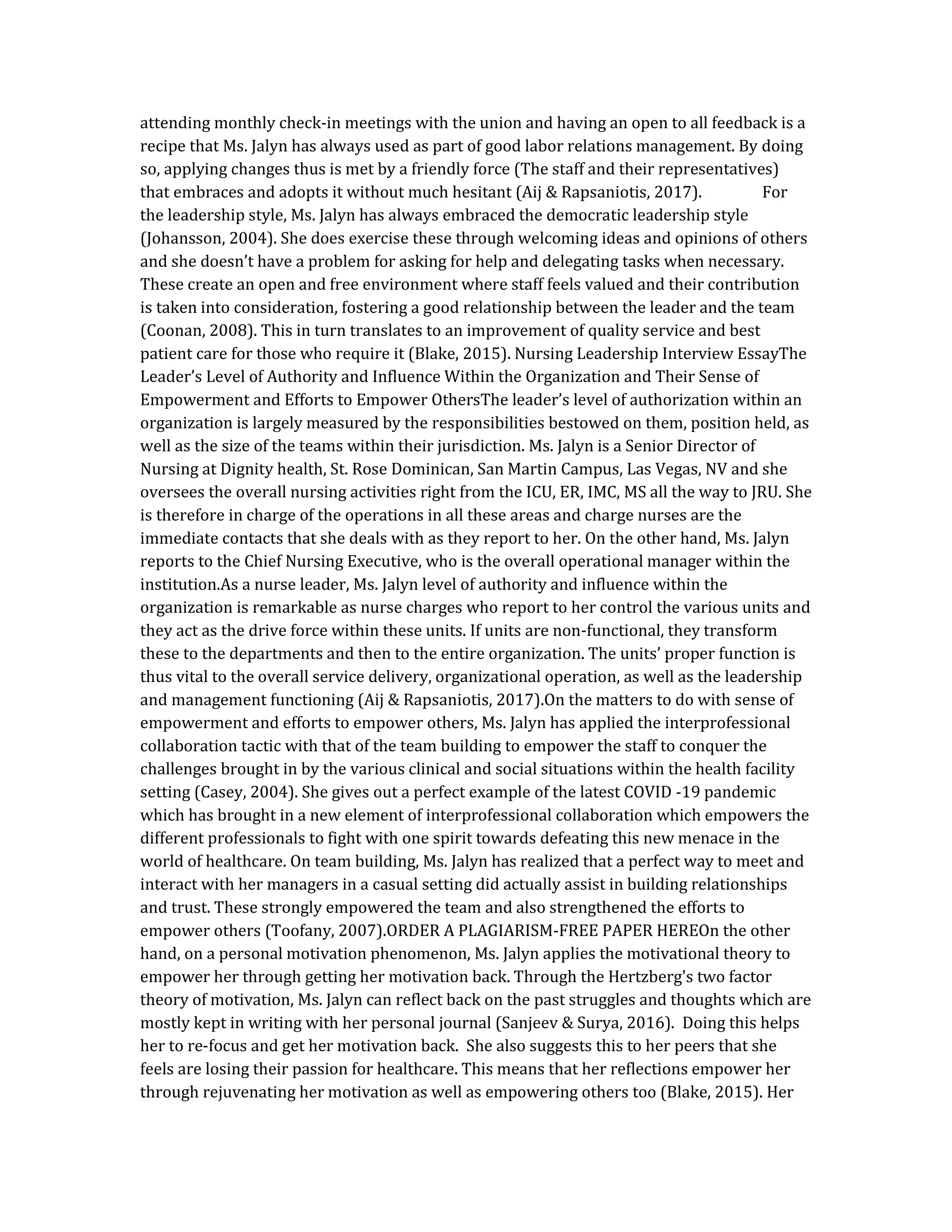 Nursing Leadership Interview Essay.docx