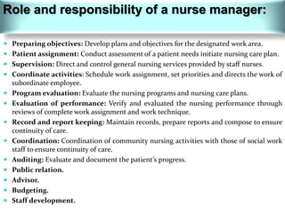 Introduction nursing administration & management--2 | PPTX
