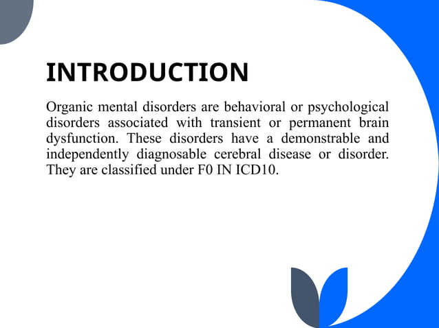 NURSING MANAGEMENT FOR ORGANIC BRAIN DISORDER.pptx | Brain and Nervous ...