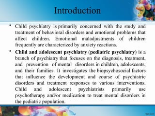 NURSING MANAGEMENT OF CHILDHOOD AND ADOLESCENT DISORDER INCLUDING ...