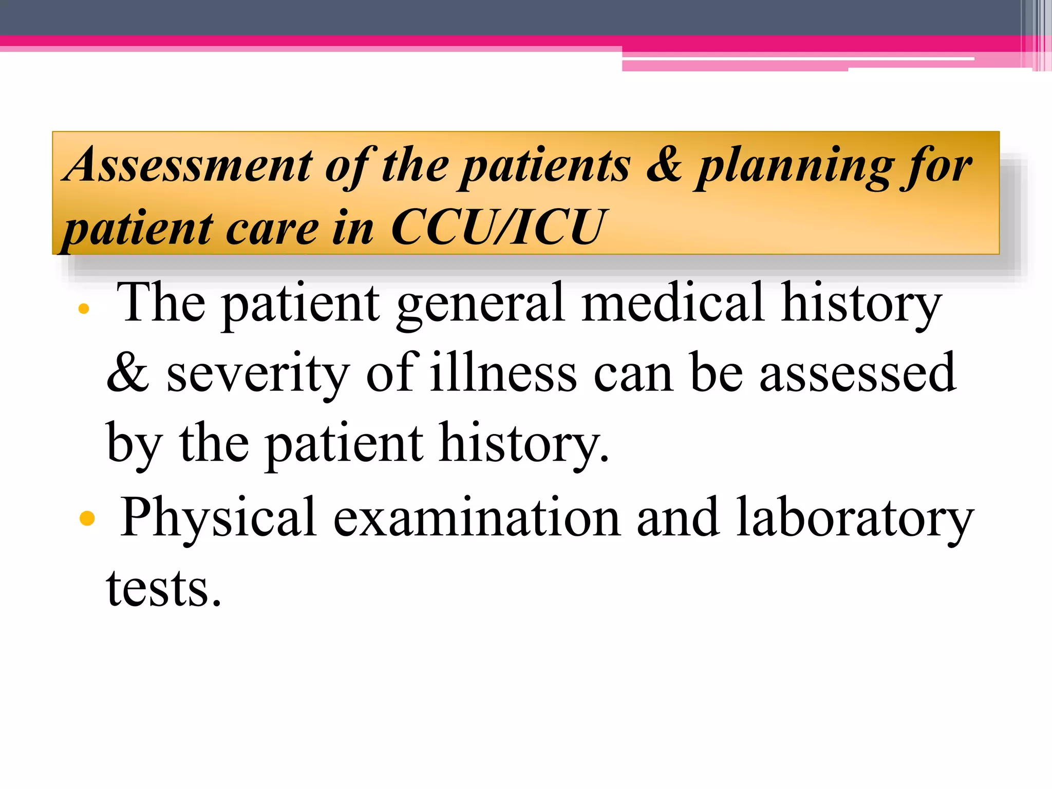 Nursing management of critically ill patient in intensive care units | PPTX