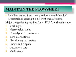 Nursing management of critically ill patient in intensive care units | PPTX