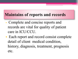 Nursing management of critically ill patient in intensive care units | PPTX