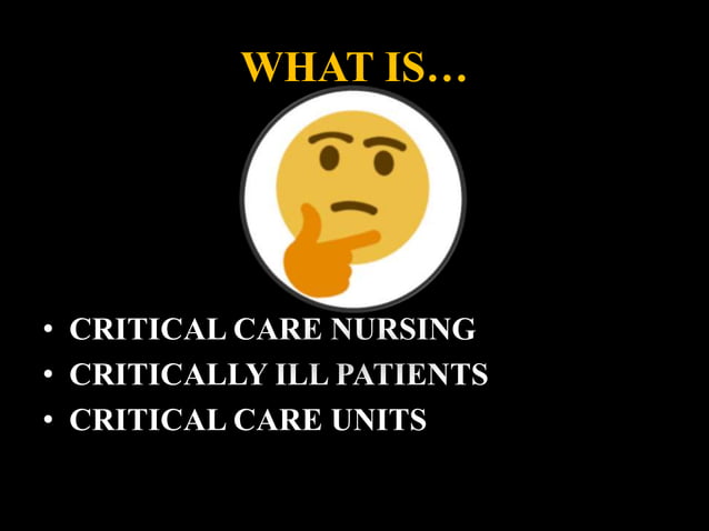 Nursing management of critically ill patient | PPTX