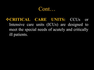 Nursing management of critically ill patient | PPTX