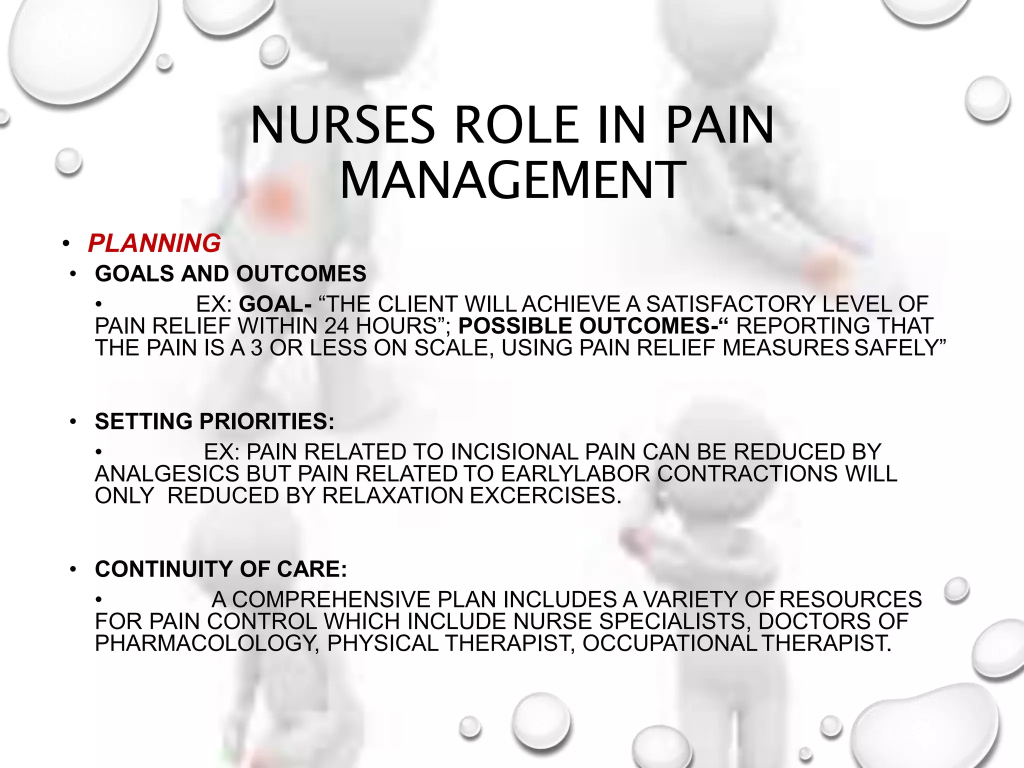 Nursing management of pain | PPTX