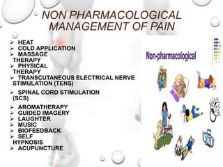 Nursing management of pain | PPTX