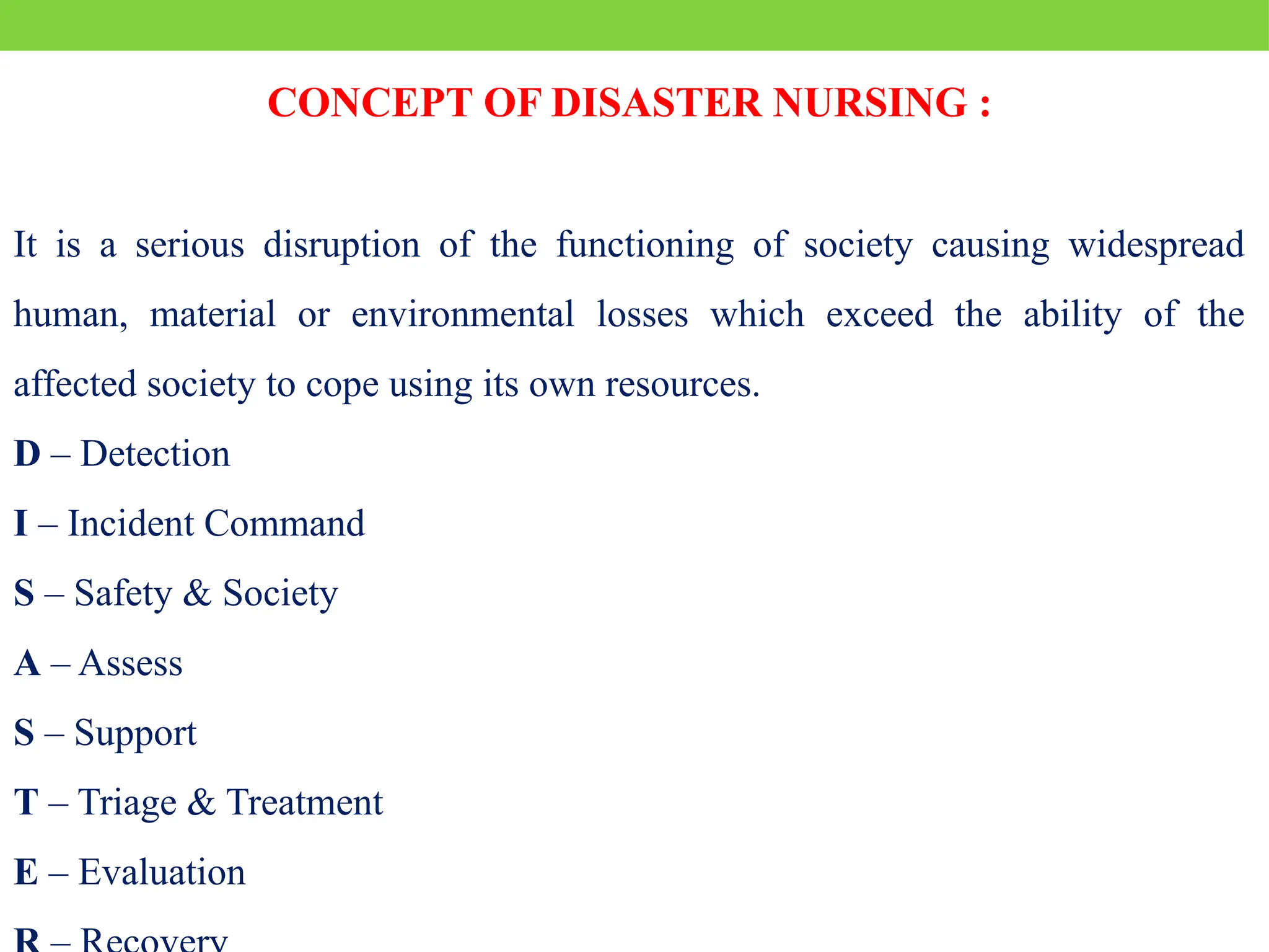 Nursing Management of patients in Disaster situation.pptx