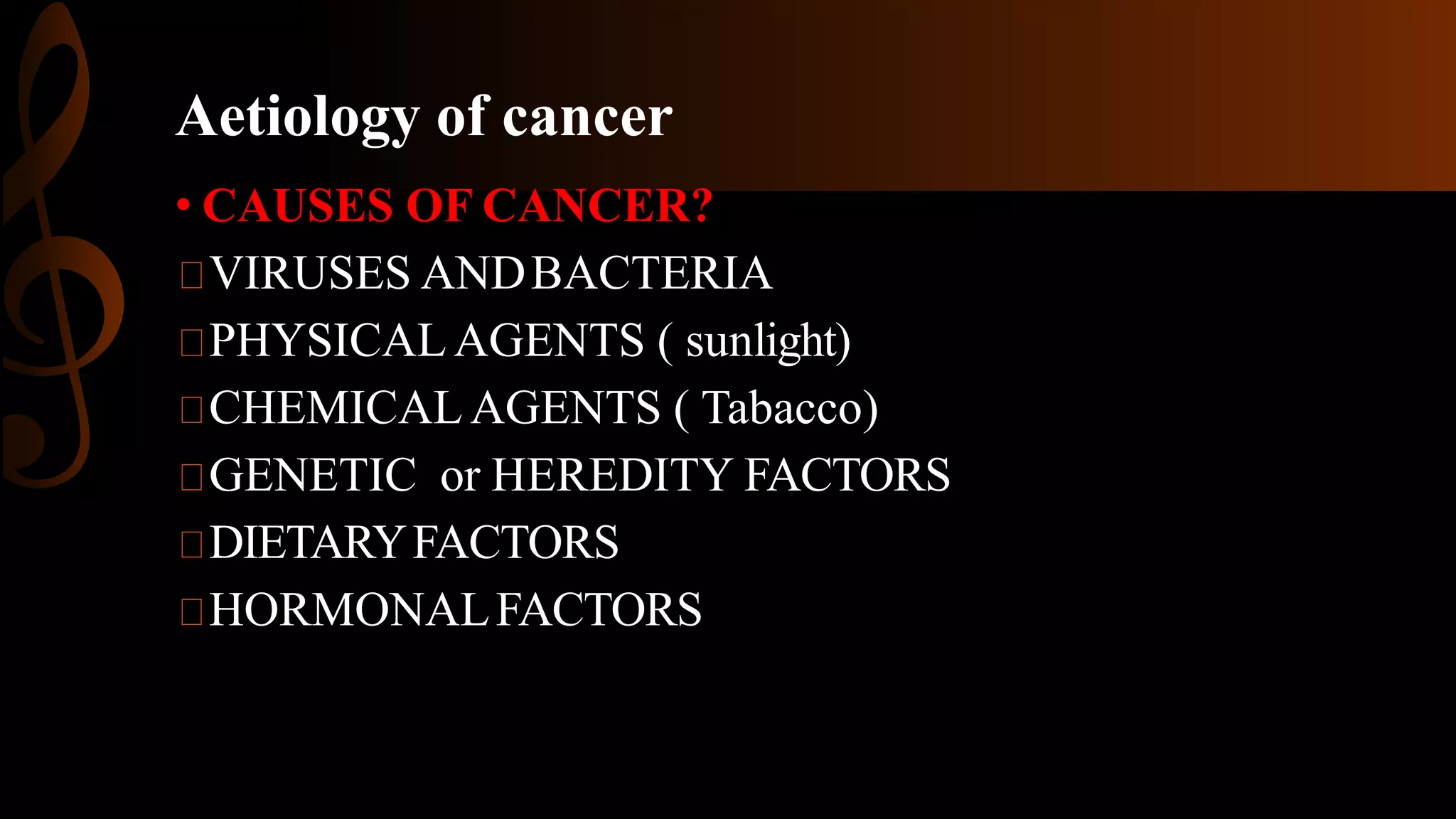 Nursing management of patients with oncological conditions | PPTX