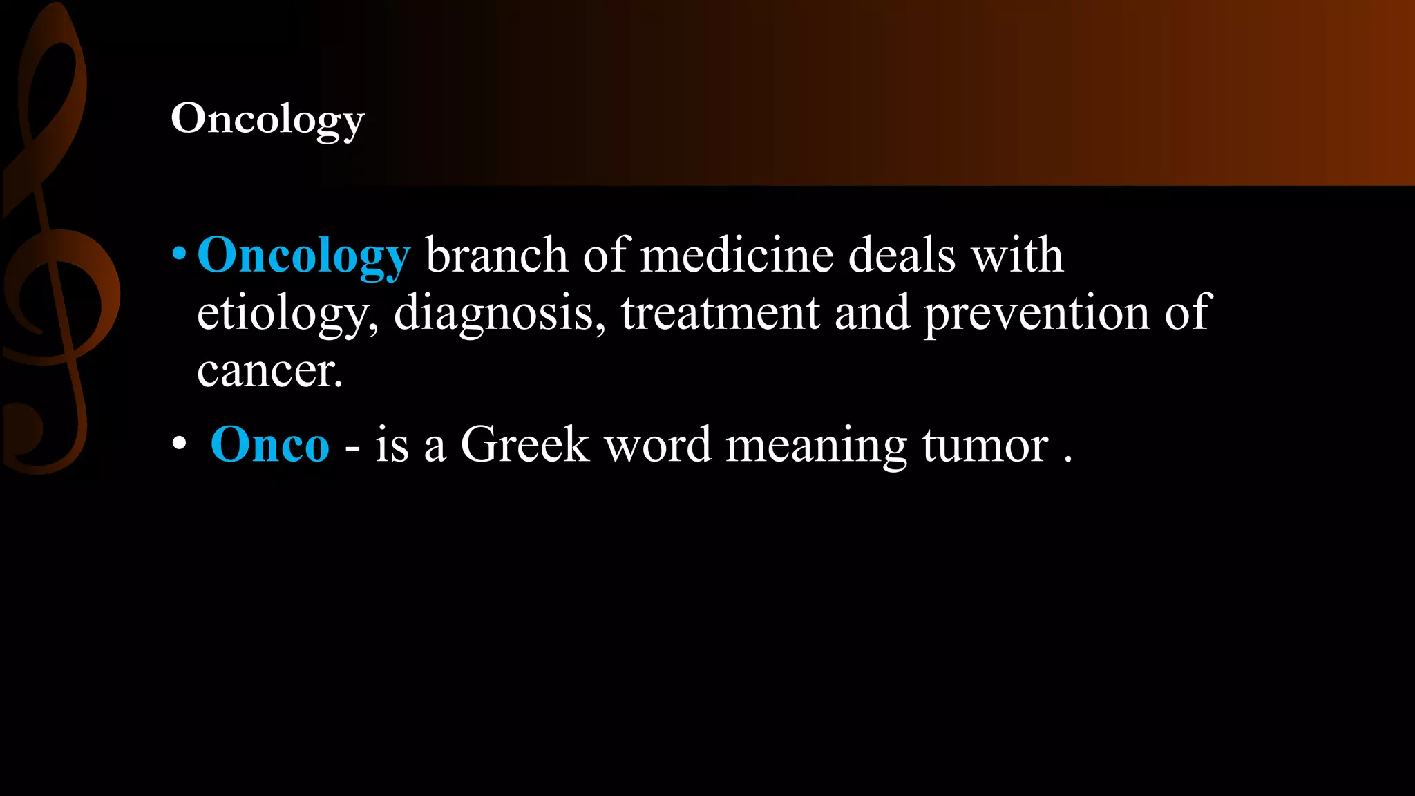 Nursing management of patients with oncological conditions | PPTX