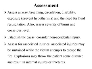 Nursing management of patient with Burns | PPTX