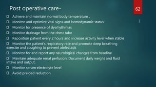 Nursing management of patient with cardiac surgeries. | PPTX
