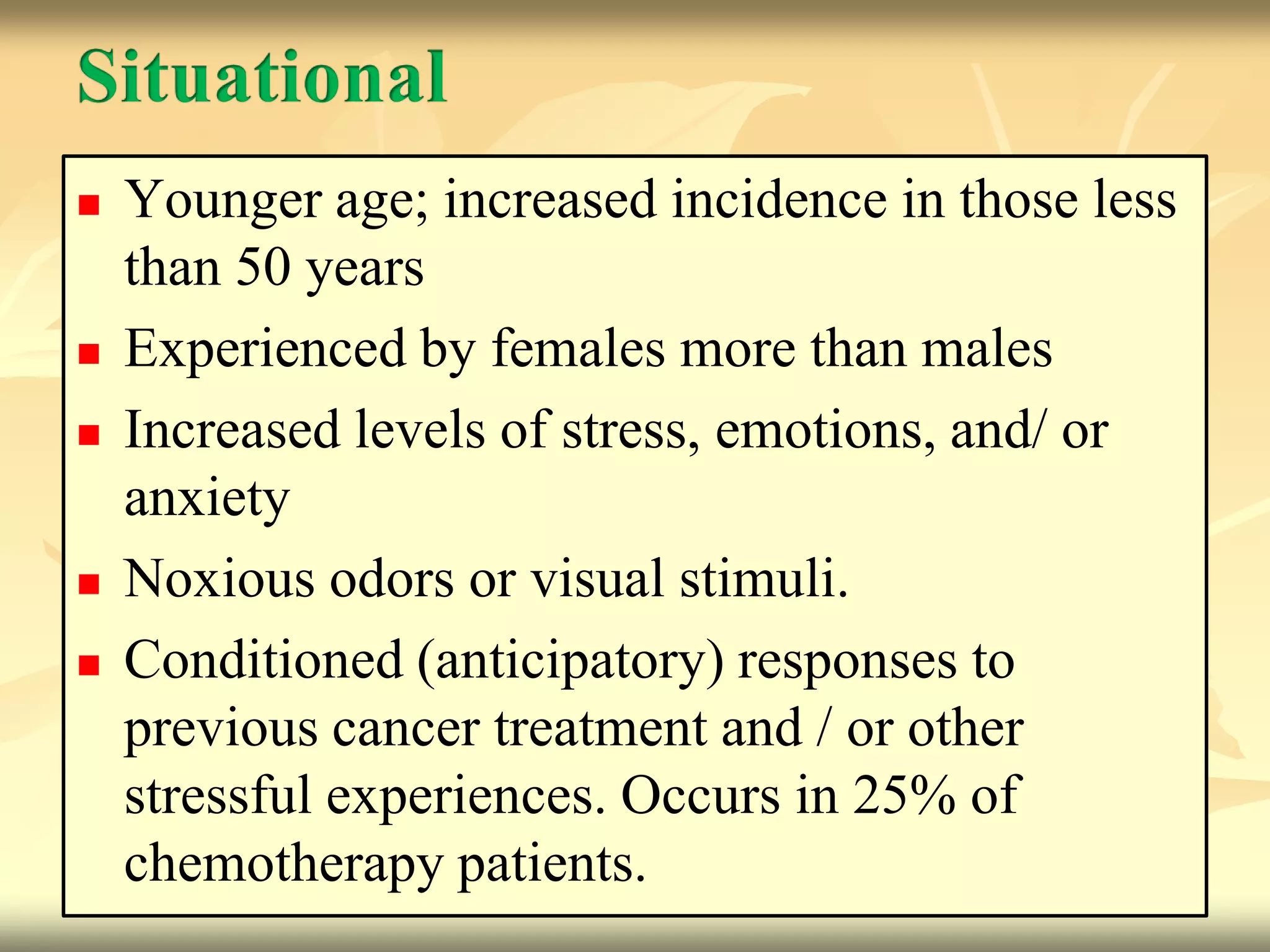 Nursing management of physiological conditions and symptoms of | PPT