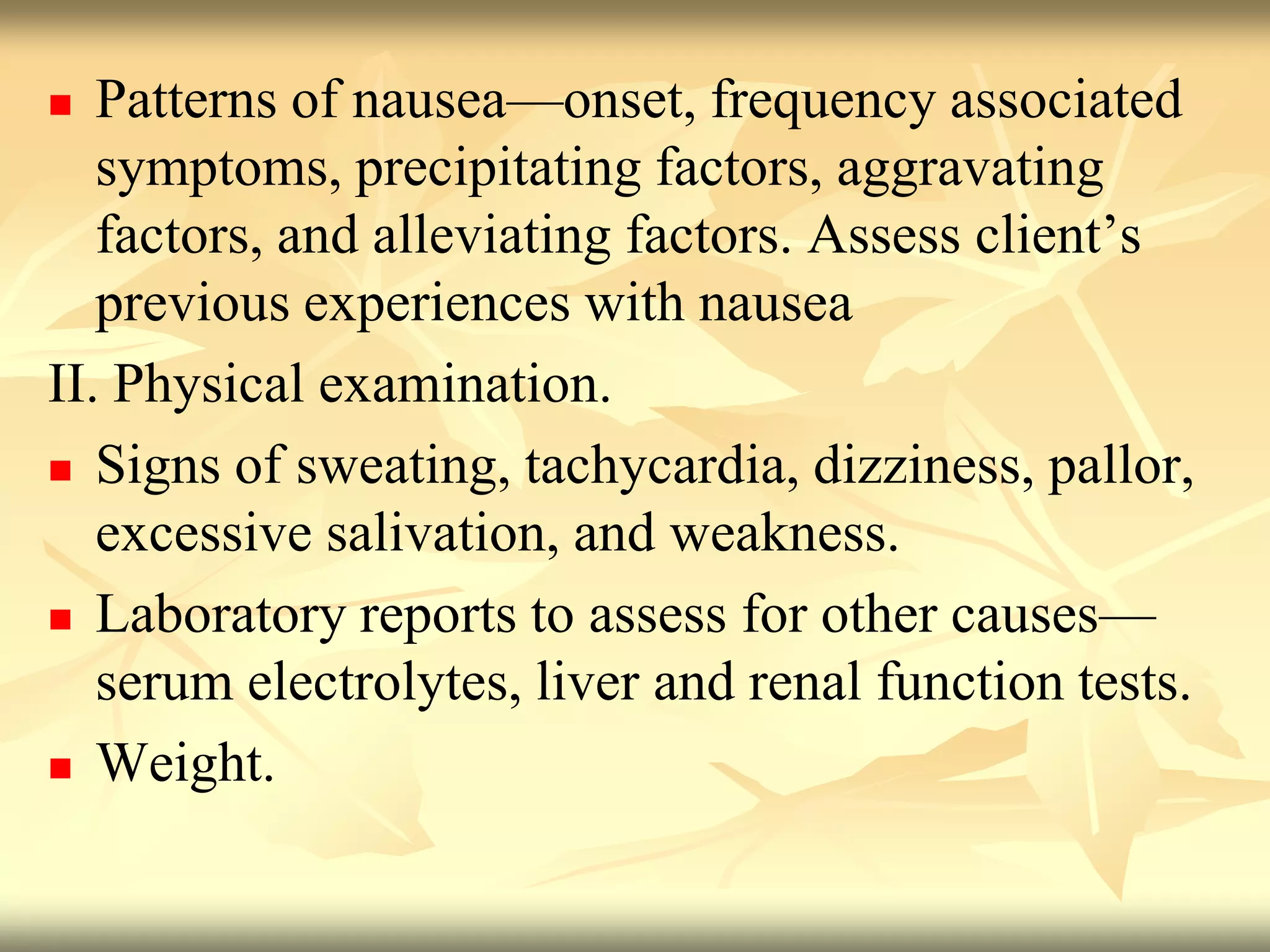 Nursing management of physiological conditions and symptoms of | PPTX