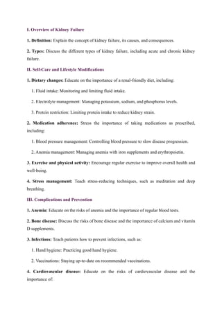 Nursing Management of patient suffering with Kidney failure | DOCX