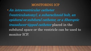 Nursing management of the client with increased intracranial pressure ...
