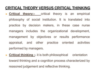 Nursing management theories | PPT